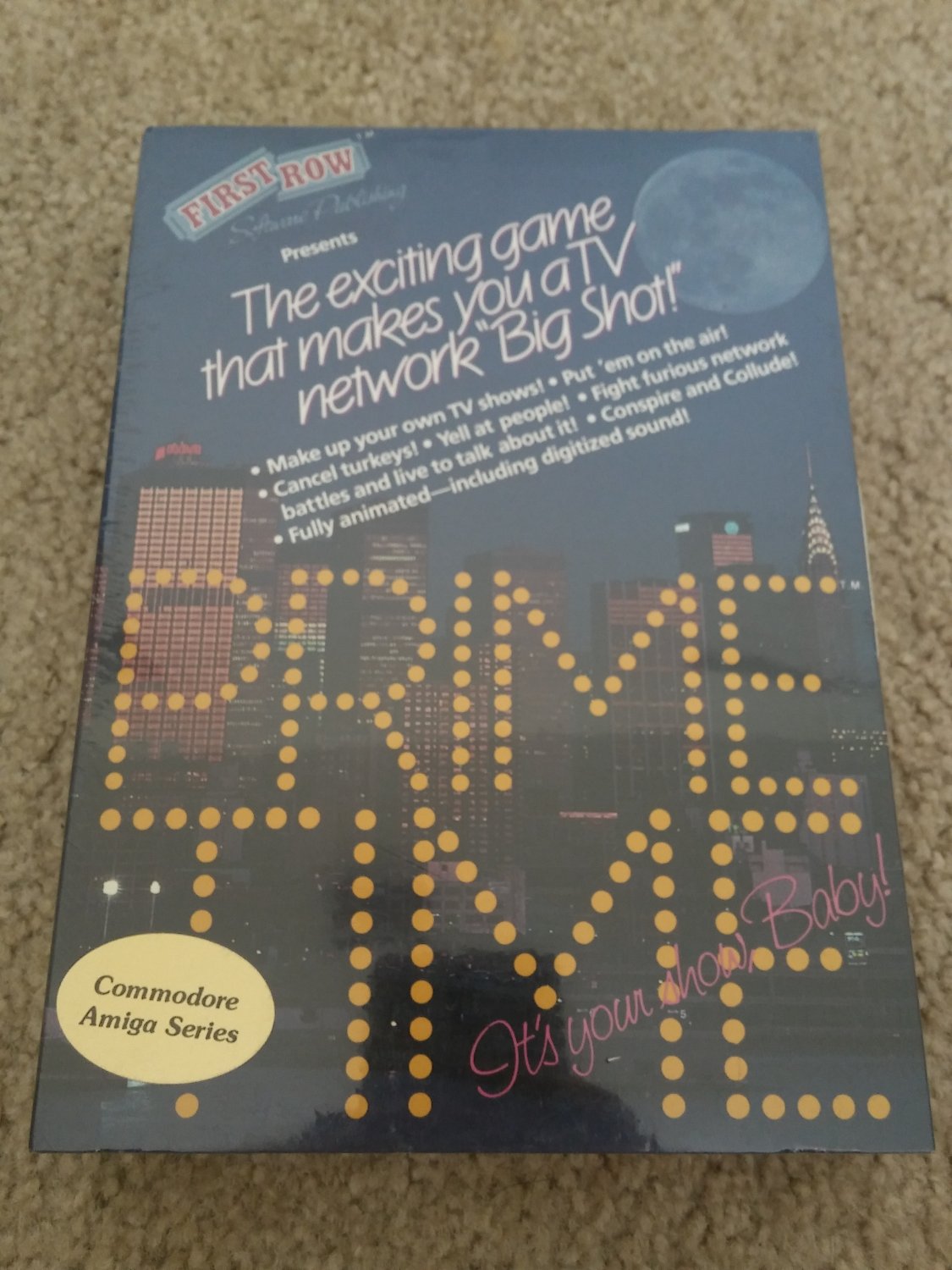 Prime Time For Commodore Amiga, NEW FACTORY SEALED, First Row