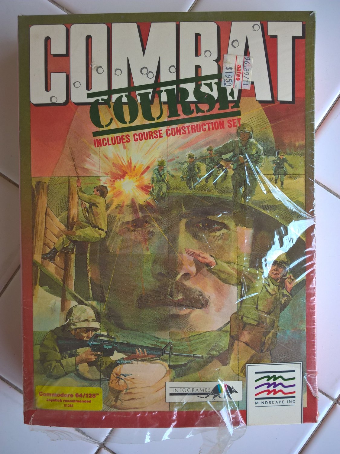 Combat Course For Commodore 64/128, NEW FACTORY SEALED, Mindscape