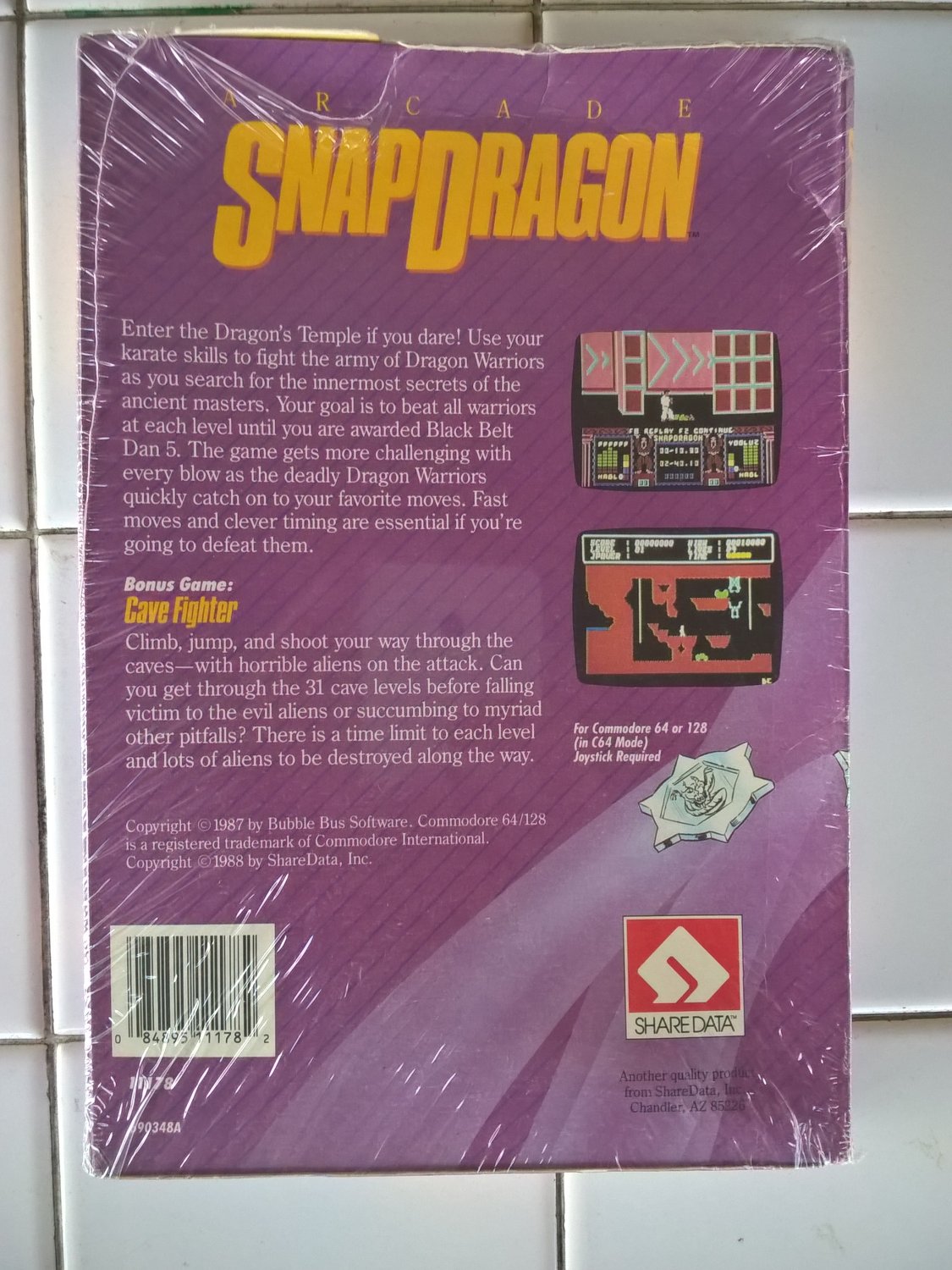SnapDragon For Commodore 64/128, NEW FACTORY SEALED, ShareData