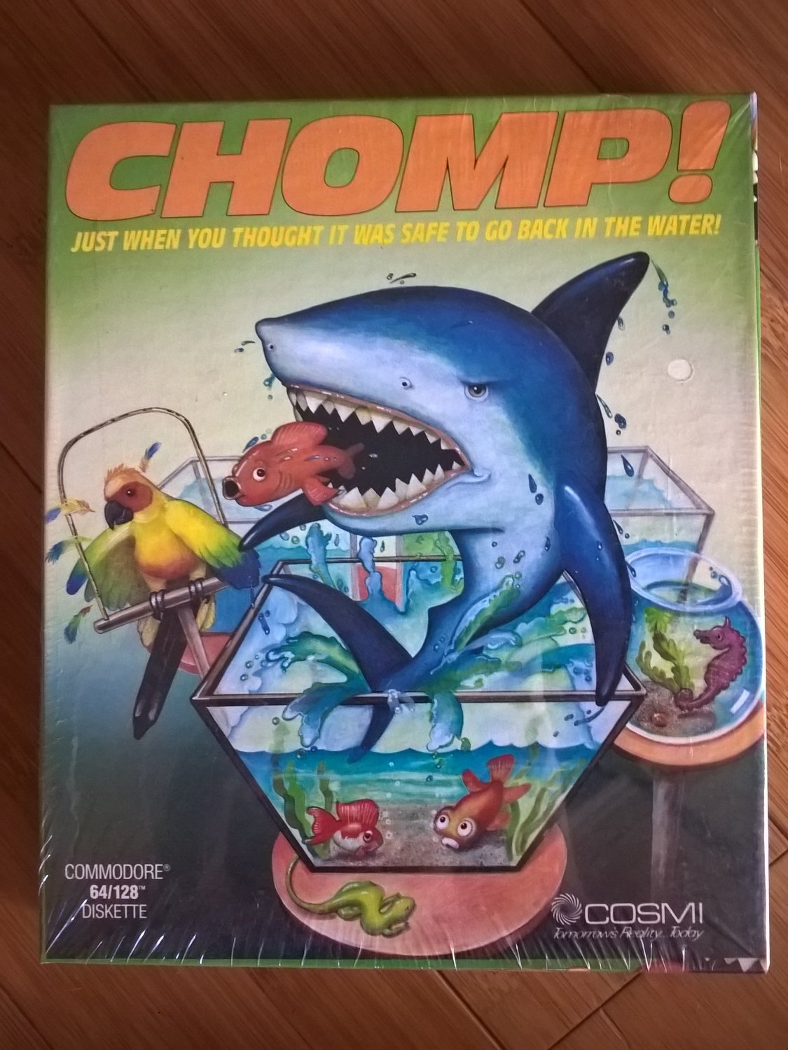 Chomp! For Commodore 64/128, NEW FACTORY SEALED, Cosmi