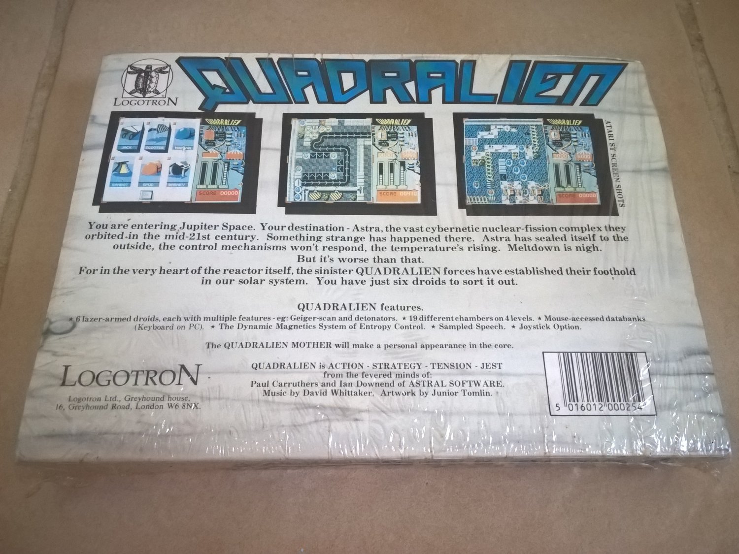 Quadralien For Commodore Amiga, NEW FACTORY SEALED, Logotron