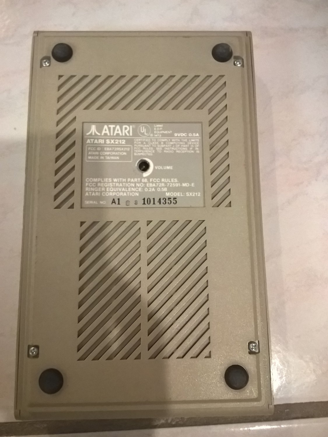 Atari SX212 300/1200 Baud Modem (AS-IS)