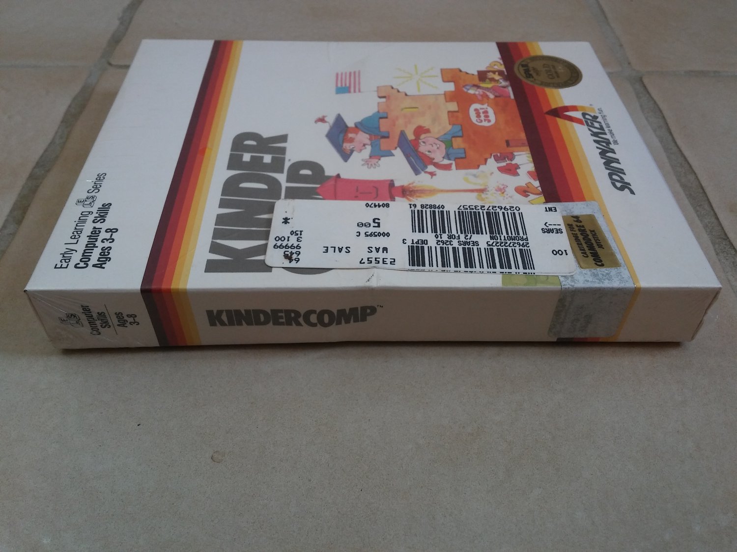 KinderComp For Commodore 64 128 *CARTRIDGE*, NEW FACTORY SEALED, Spinnaker