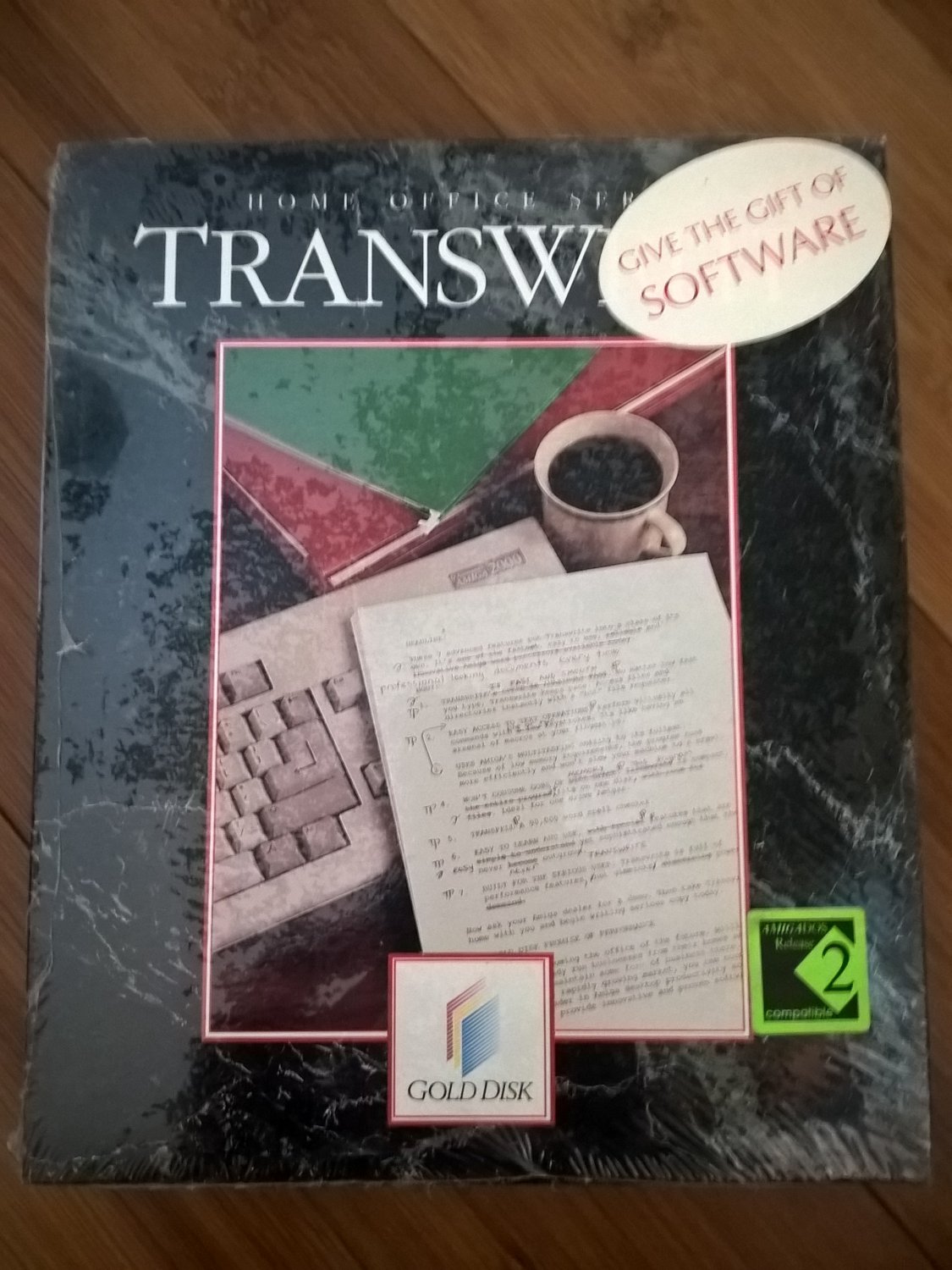 TransWrite For Commodore Amiga, NEW FACTORY SEALED, Gold Disk