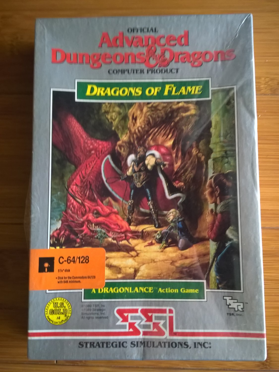 Dragons Of Flame For Commodore 64/128, NEW FACTORY SEALED, SSI AD&D ...