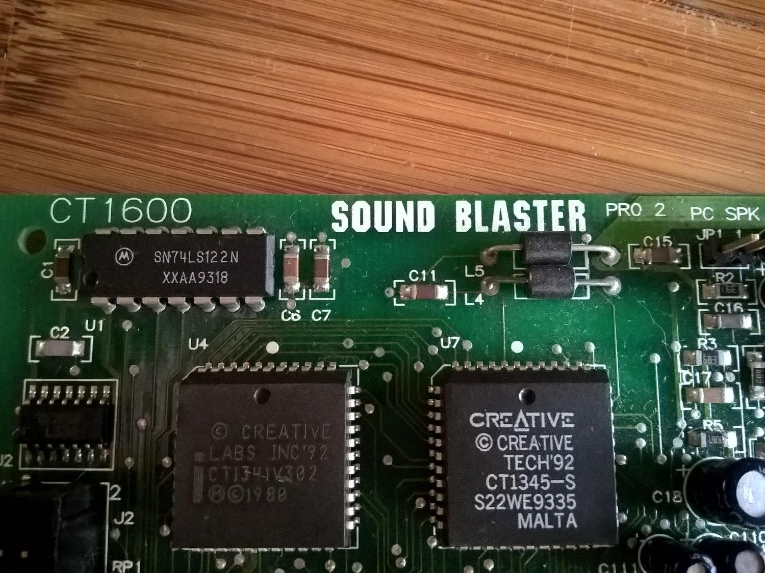 Sound Blaster Pro 2, 8 or 16 Bit ISA Slot, WORKING PULL, Creative Labs ...