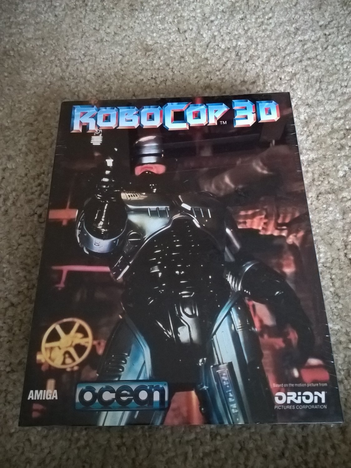 RoboCop 3D For Commodore Amiga, NEW FACTORY SEALED, Ocean B-Stock
