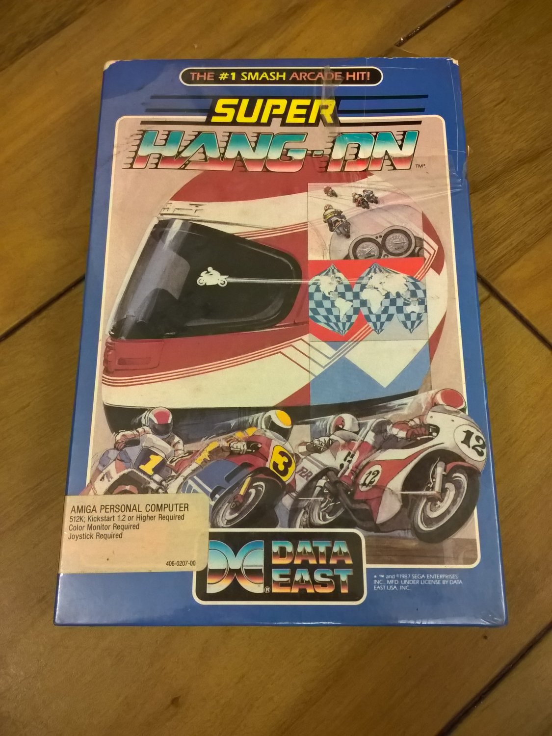 Super Hang-On For Commodore Amiga, NEW FACTORY SEALED, Data East B-Stock