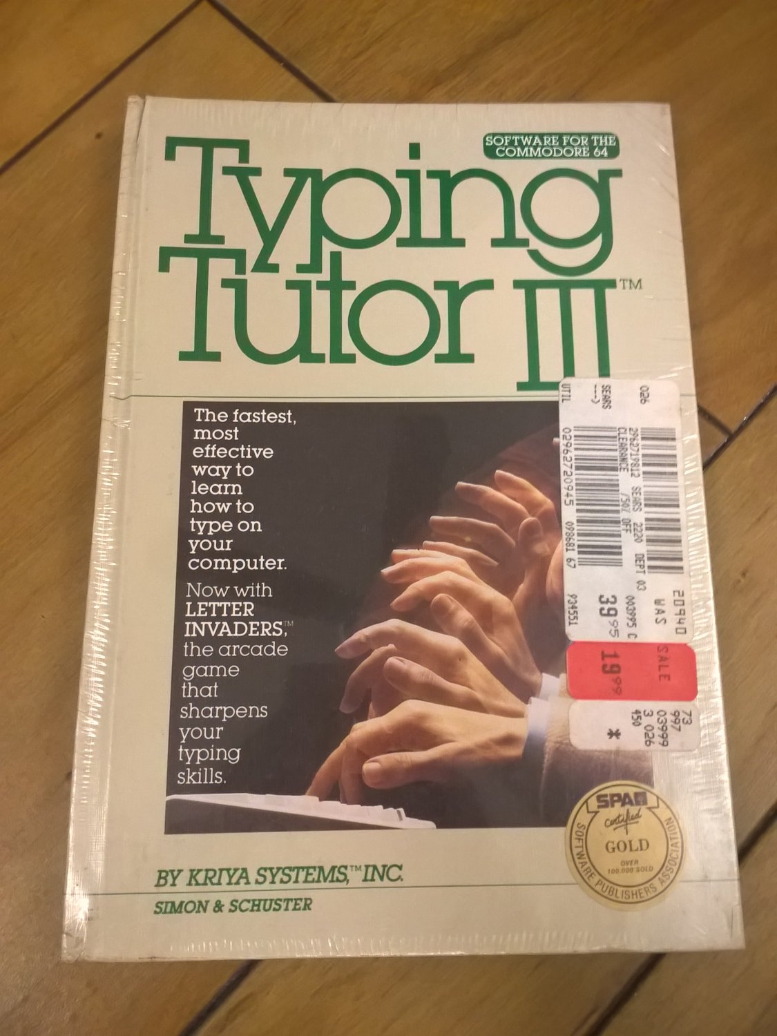 Typing Tutor III For Commodore 64/128, NEW FACTORY SEALED, Simon & Shuster