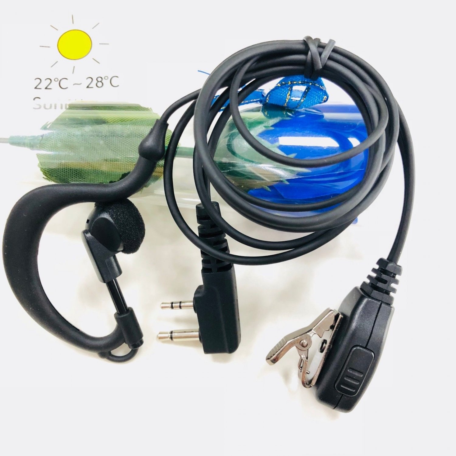 Earhook Earloop Earpiece For ICOM IC-F21 IC-F25 IC-F-15 IC-F44 Portable ...