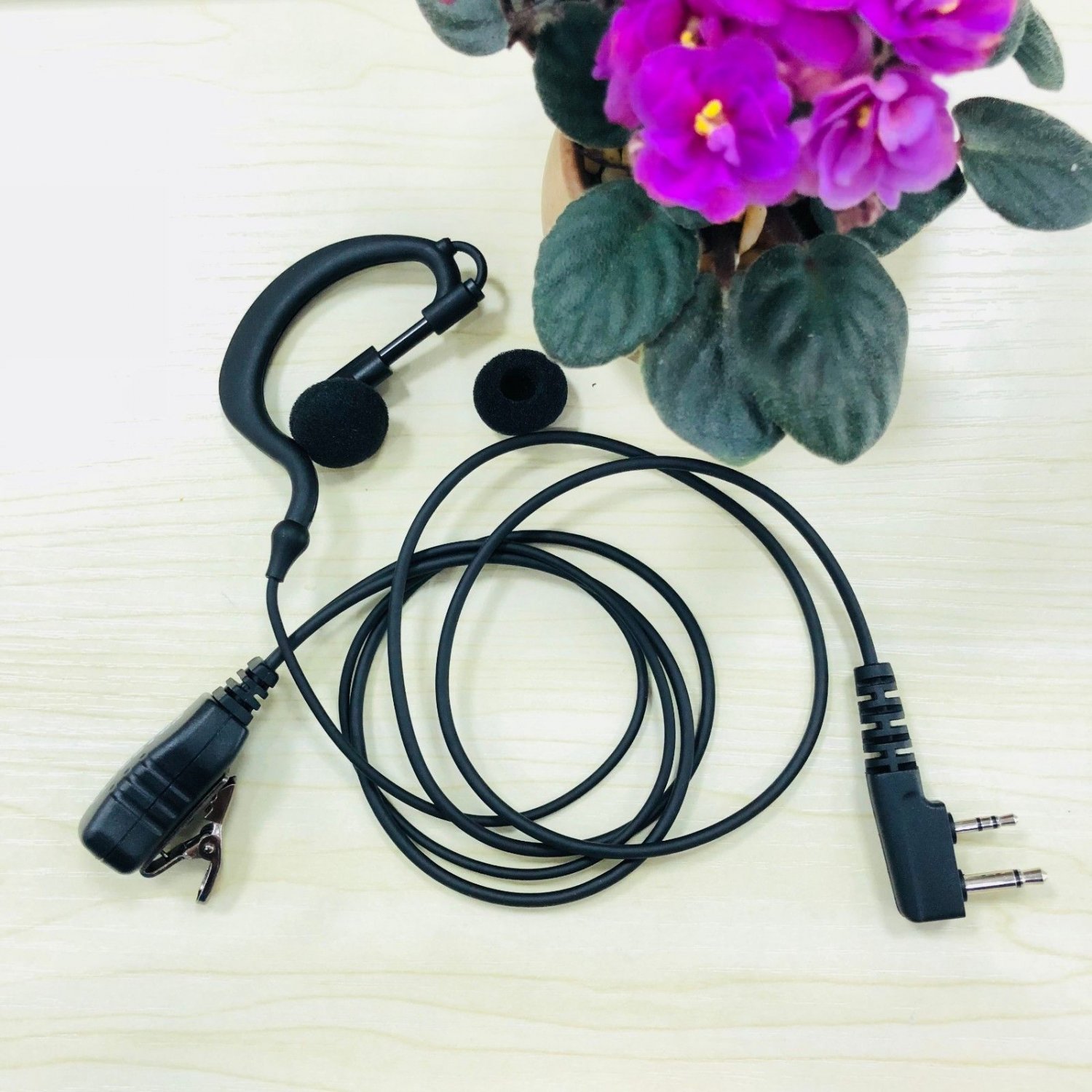 Earhook Earloop Earpiece For ICOM IC-F3002 IC-F4002 IC-F3022 Portable Radio