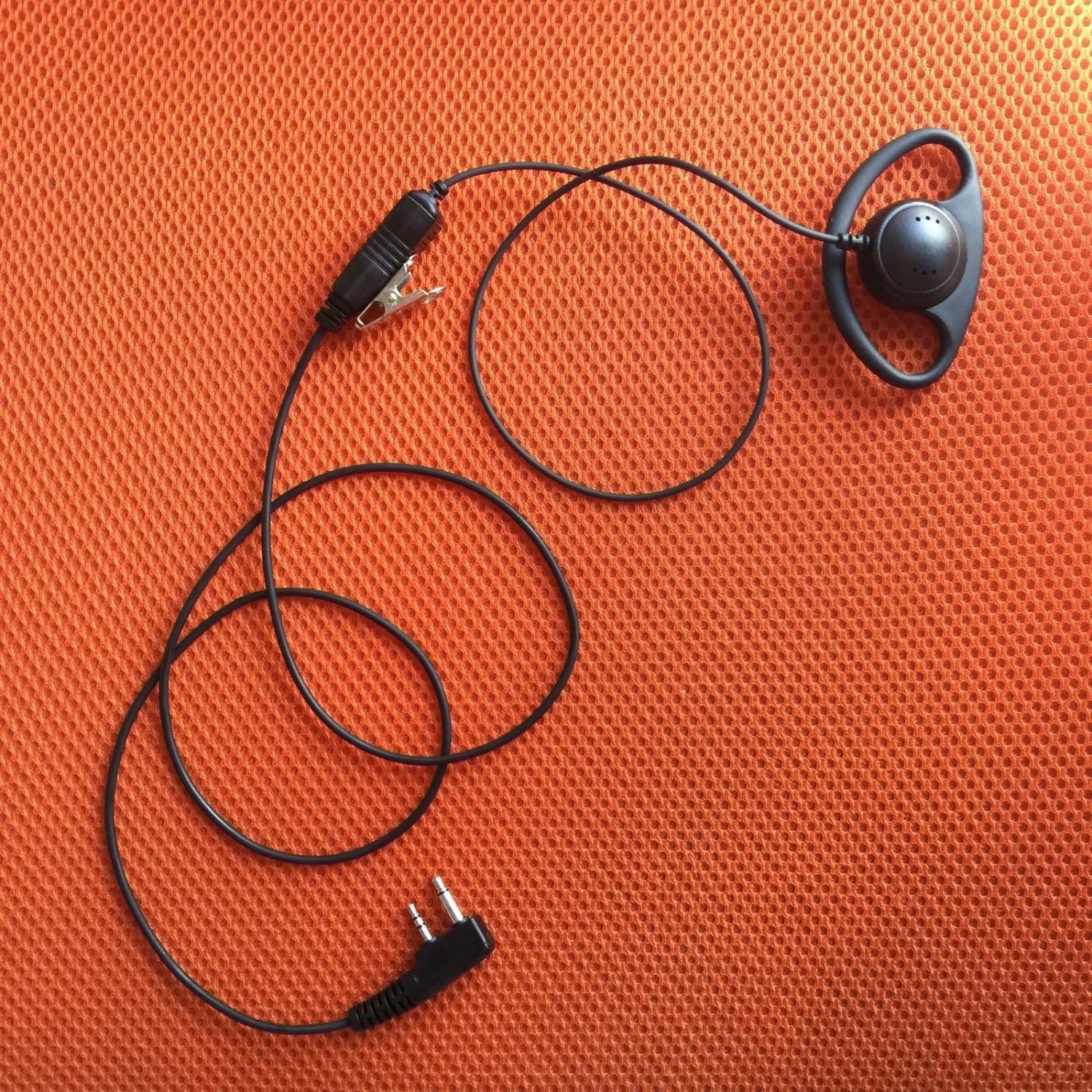 D Style Shape Earpiece mic For ICOM IC-F3001 IC-F4001 Portable Radios