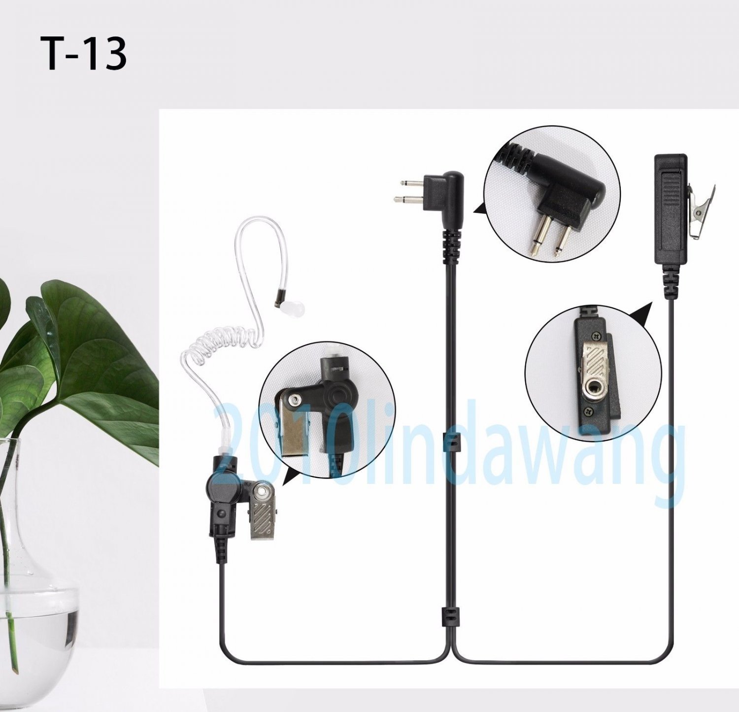 FBI Surveillance Earpieces For Motorola Mag One A6 A8 A10 A11 A12 Q5 Q9 ...