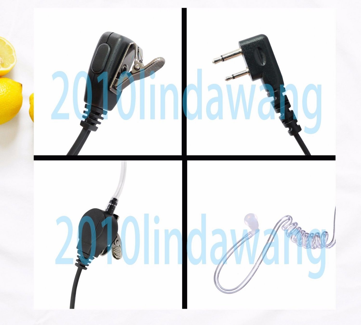 1-wire Surveillance Earpiece for Icom IC-F3011 IC-F4011 Portable radio
