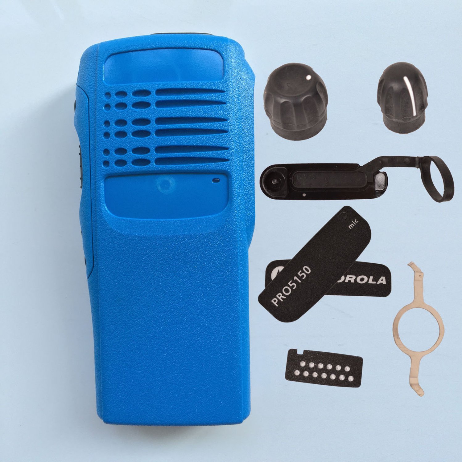 Blue Replacement Repair Case Housing cover for Motorola PRO5150 ...
