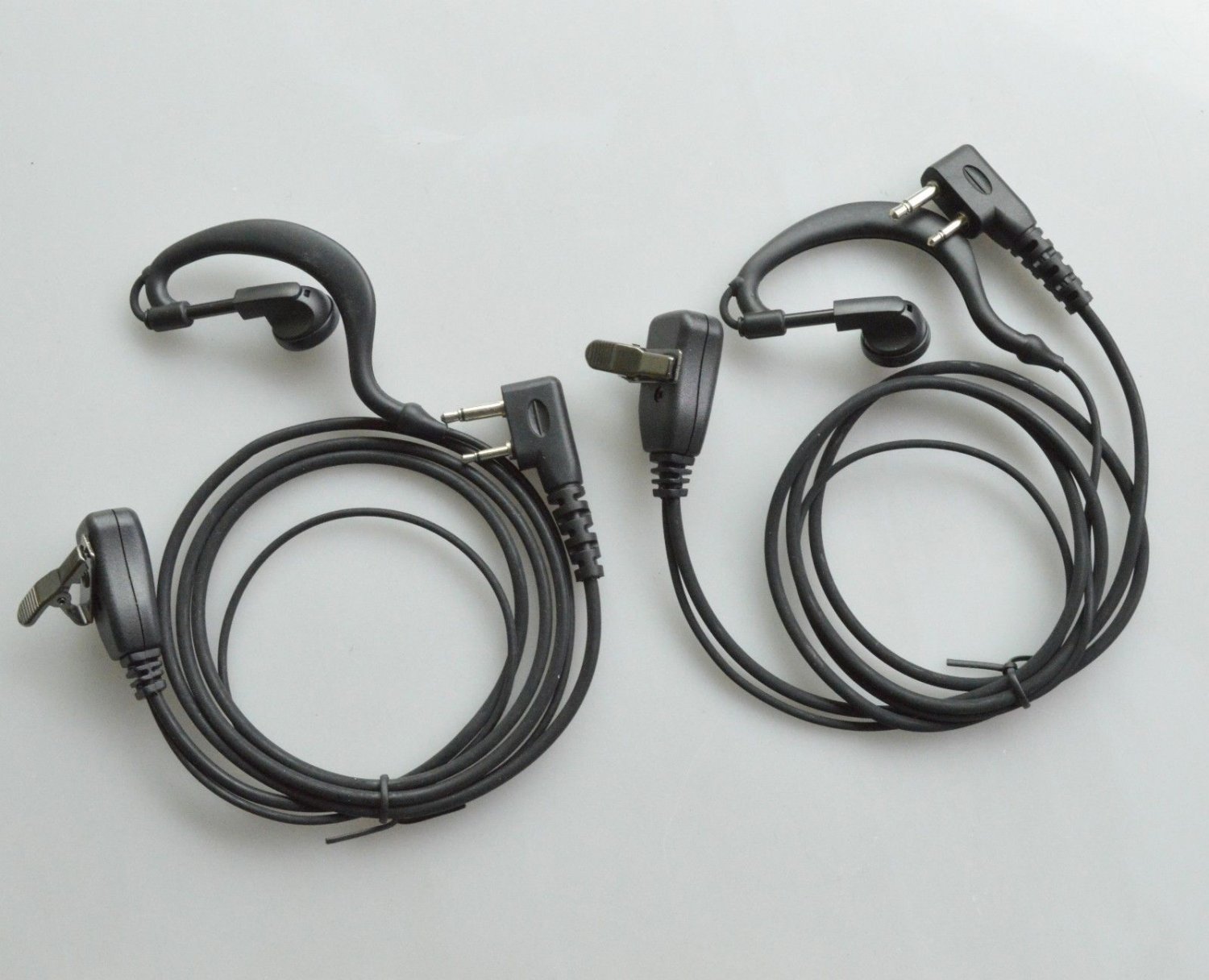 Lot 2 Earloop Earhook 2-Pin Earpiece headset For Icom IC-F4021 F4022 ...