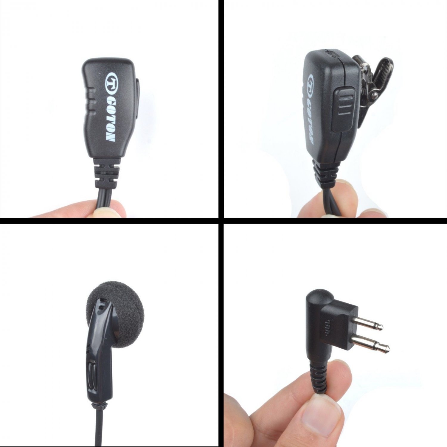 Earbud Headset Earpiece For Motorola GP88 GP308 RPO3150 GP2000 CP1200 ...