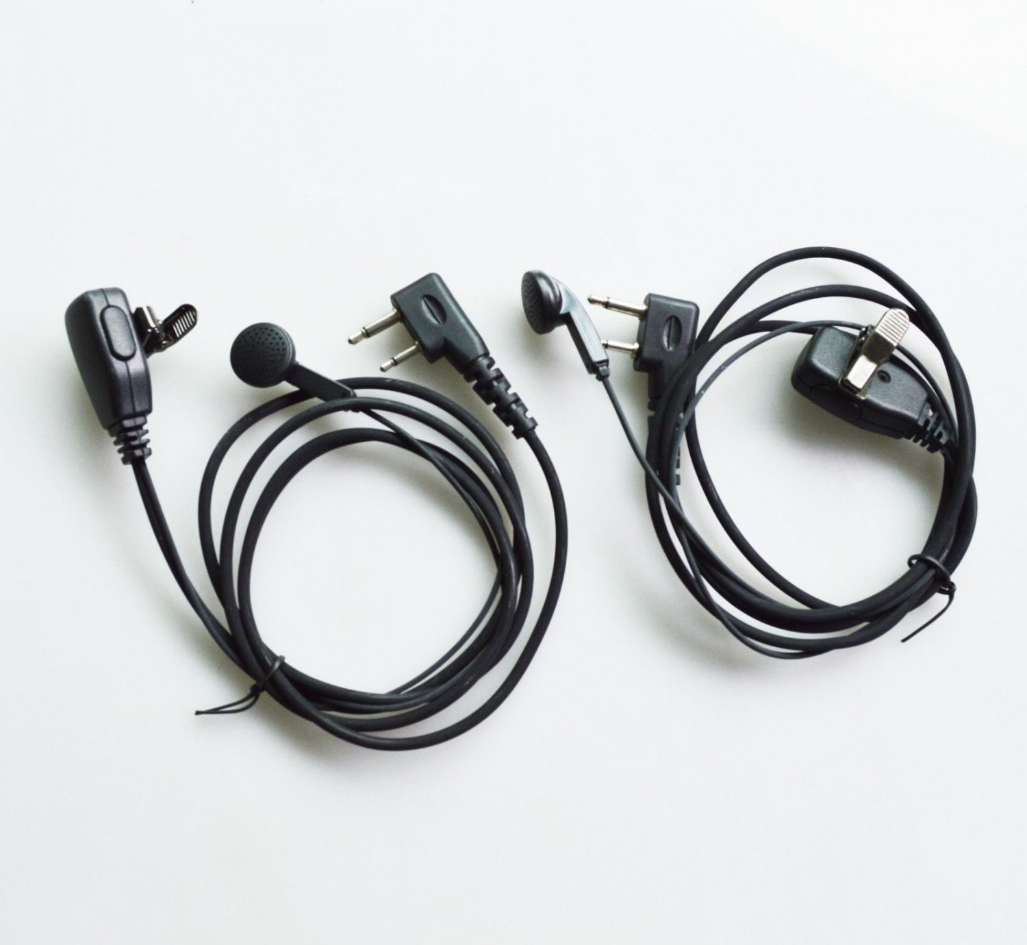 Lot 2 Earbud 2-Pin Earpiece headset For Icom IC-F3000 F3001 IC-F33 F34 ...