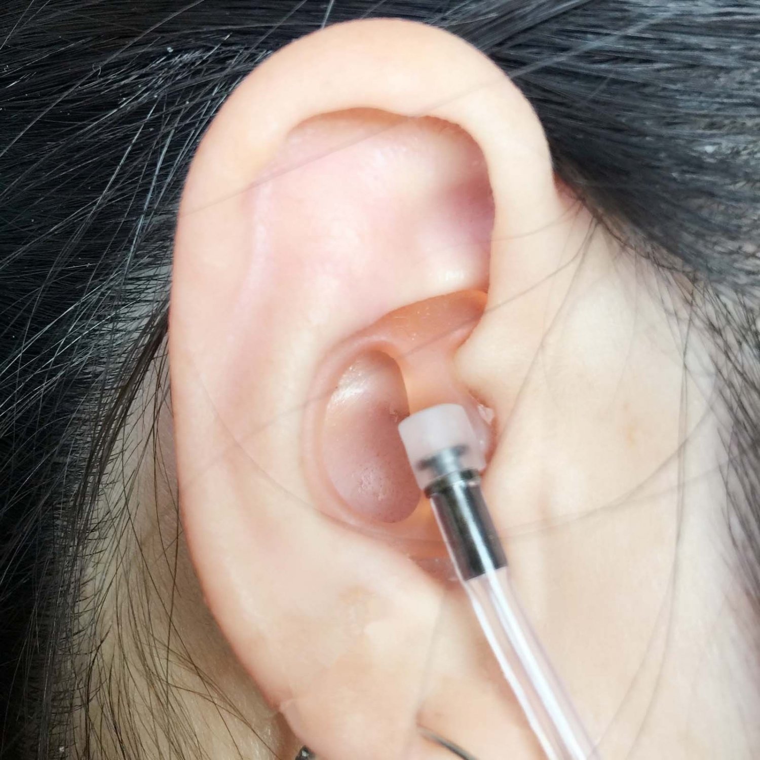 Medium Clear Comfortable Earpiece Earmold for transparent acoustic tube