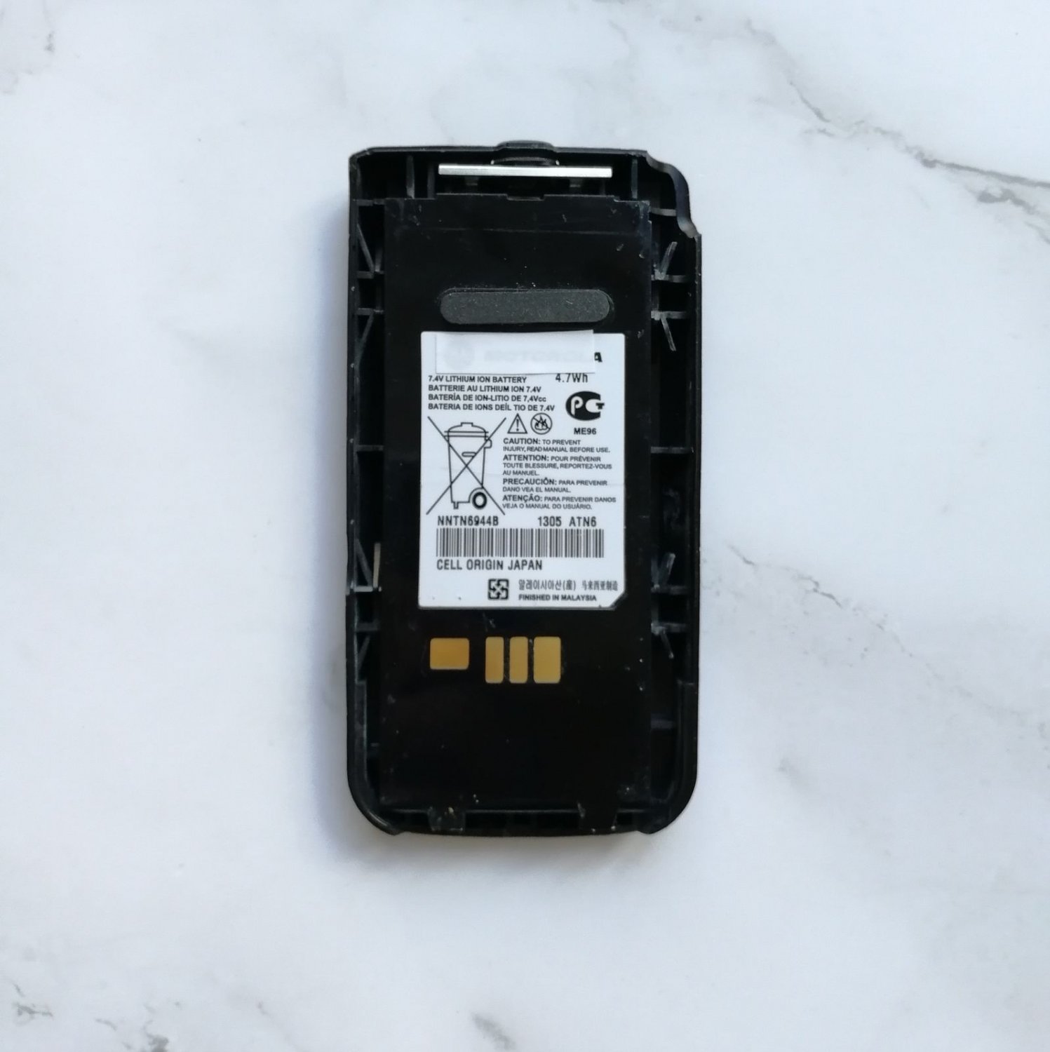 Original NNTN6944 IP54 630mAh Li-ion Battery For MOTOROLA XTS4000 Radio