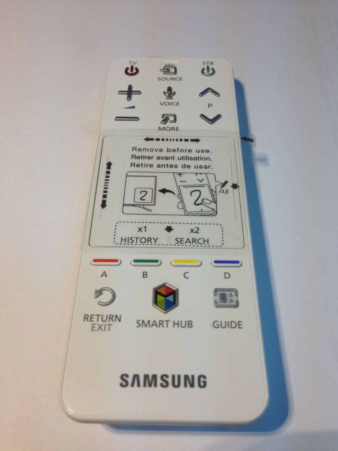 GENIUNE SAMSUNG 3D TV AA59-00775A SMART TOUCH REMOTE CONTROL WHITE