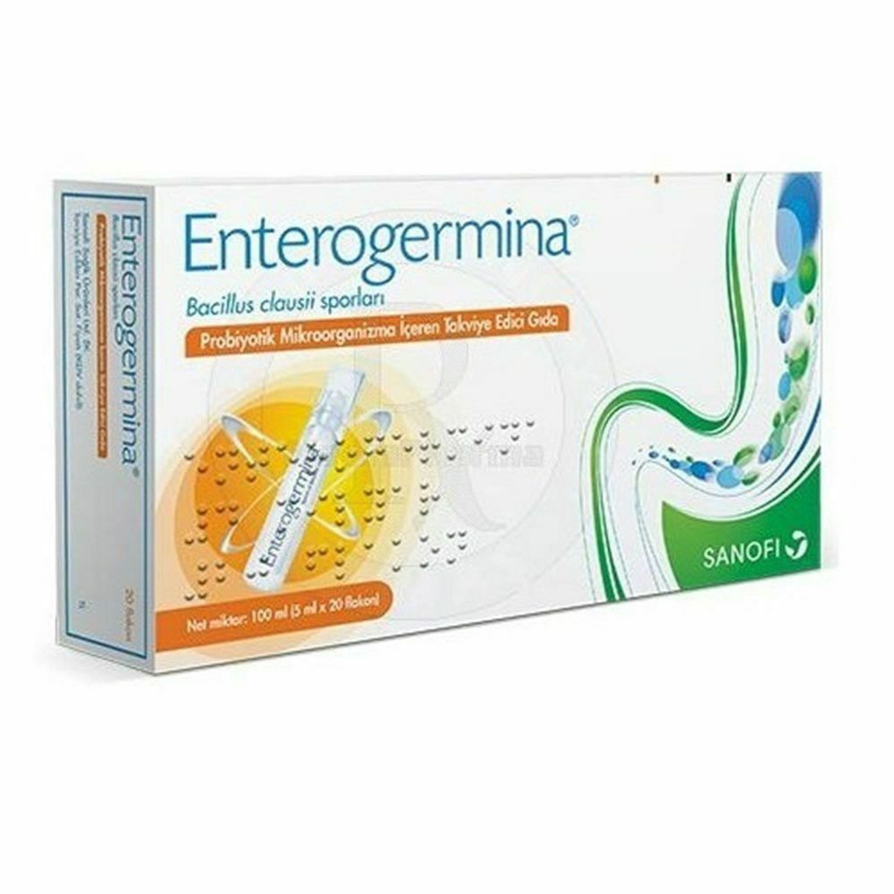 Enterogermina (20 VIALS)Bacillus Clausii Probiotic 4 Billion CFU/5mL ...