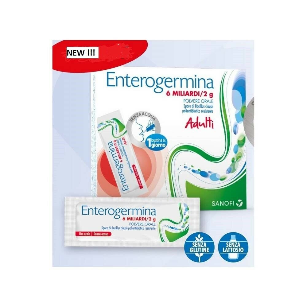 Enterogermina (9 SACHET) Bacillus Clausii Probiotic 6 Billion CFU/5mL ...