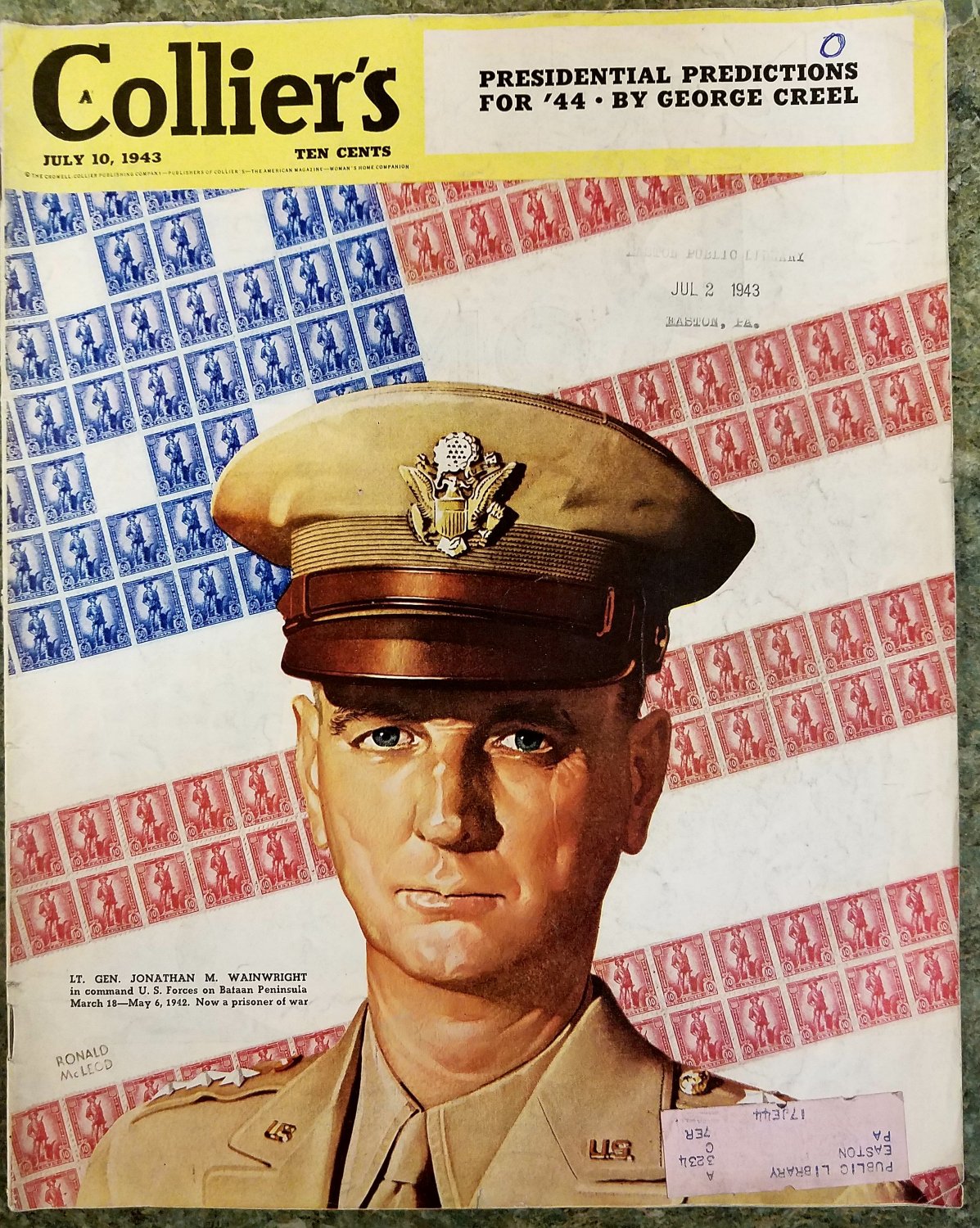 COLLIER’S MAGAZINE – ONE ISSUE – JULY 10, 1943
