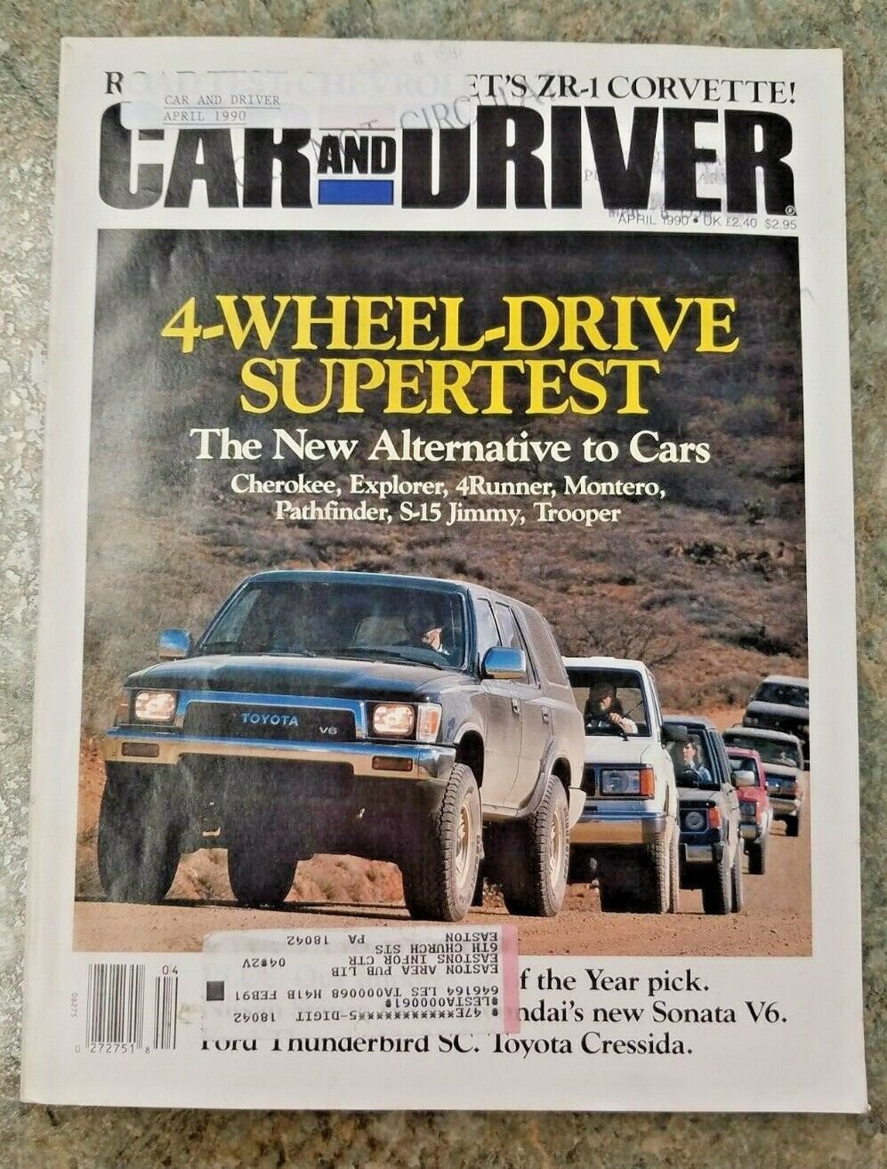 Car and Driver Magazine April 1990 Issue