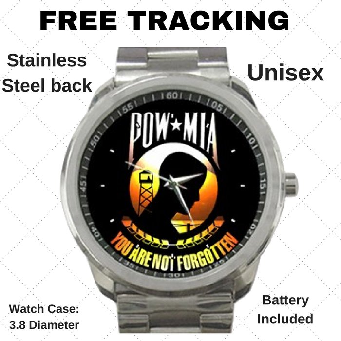 POW/ MIA Vietnam Veterans Unisex Sport Metal Watch