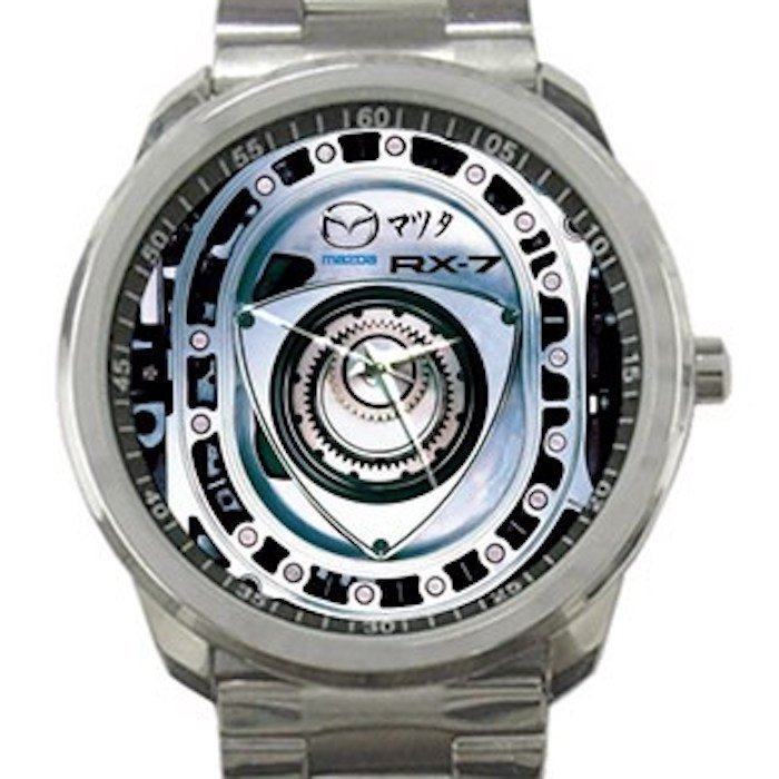 Mazda Rx7/Rx8 Rotary Engine Unisex Sport Metal Watch