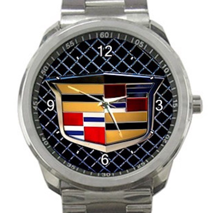 Cadillac Automobile Car Logo Unisex Sport Metal Watch