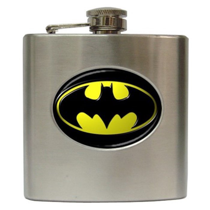 Batman Logo 6 oz Stainless Steel Hip Flask