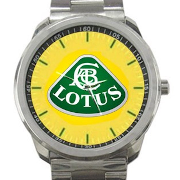 Lotus car Logo Unisex Stainless Steel Sport Metal Watch