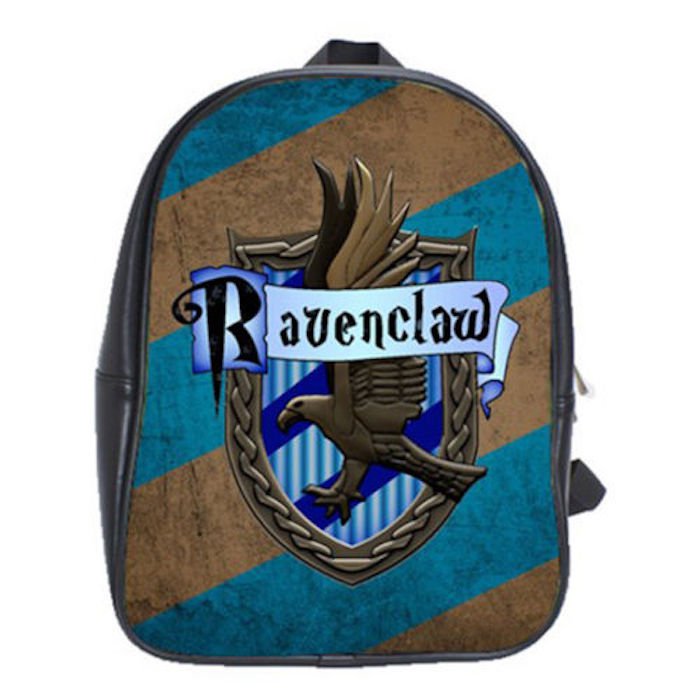 Ravenclaw Crest Harry Potter School Leather Backpacks Notebook Bags