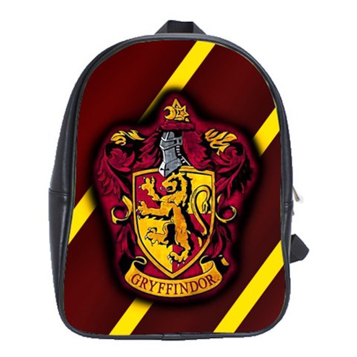 Gryffindor Crest Harry Potter School Leather Backpacks Notebook Bags