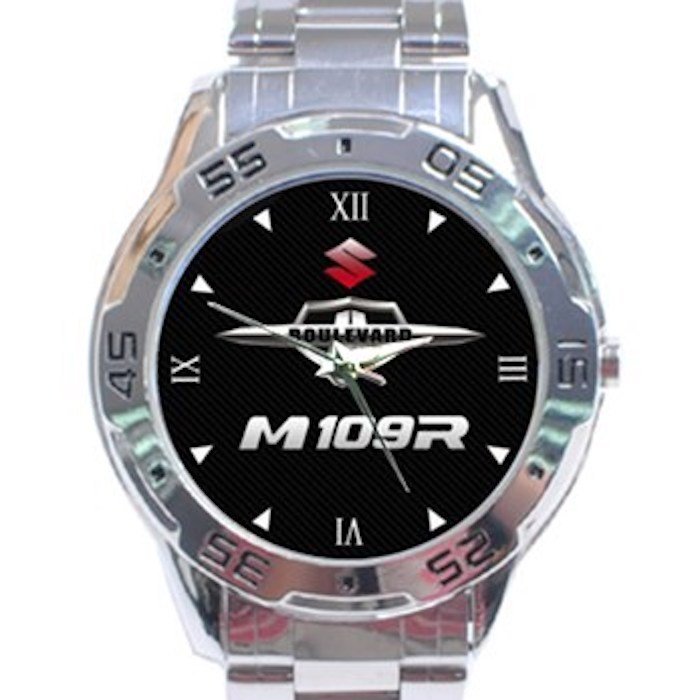SUZUKI Motorcycle M109R Logo Stainless Steel Analogue Watch
