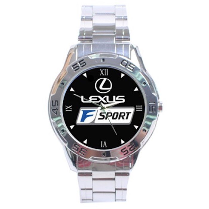 Lexus F Sport Car Logo Stainless Steel Analogue Watch