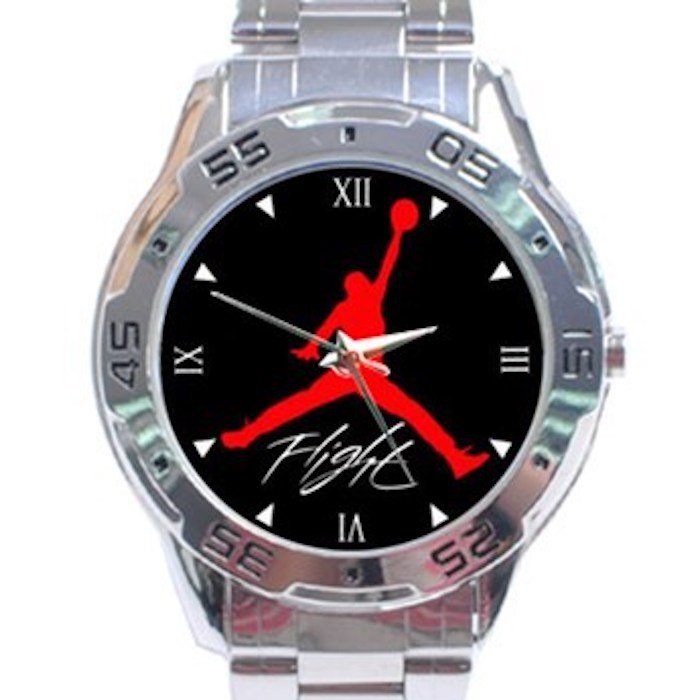 Michael Jordan Flight Logo Stainless Steel Analogue Watch