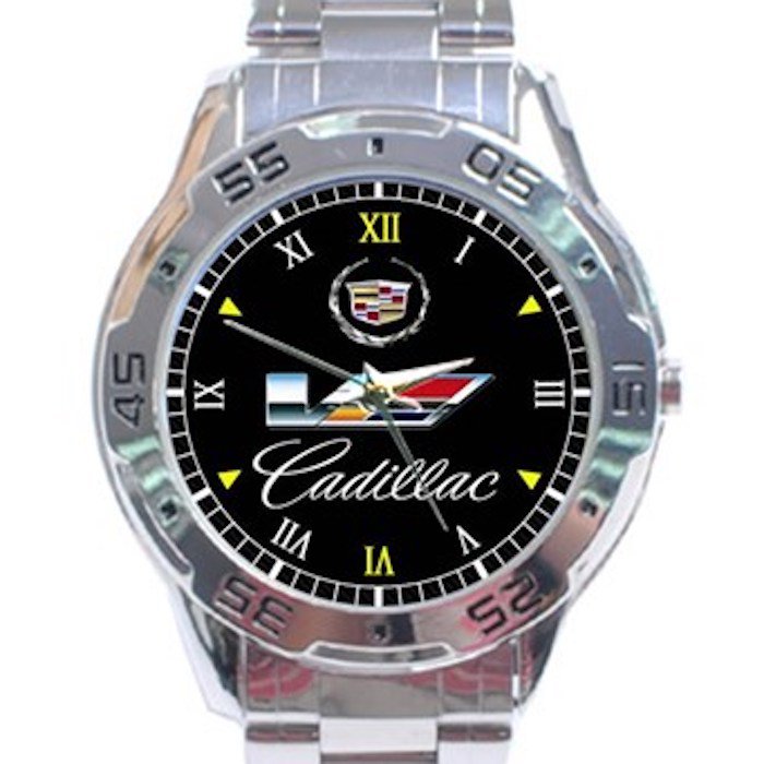 Cadillac car Logo Stainless Steel Analogue Watch