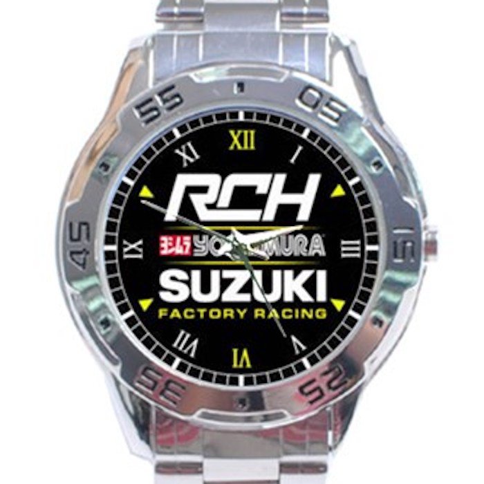 Suzuki RCH Racing Logo Stainless Steel Analogue Watch