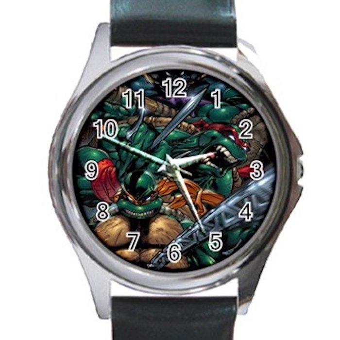 Teenage Mutant Ninja Turtles Unisex Round Silver Metal Watch