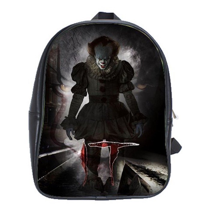 IT Movie Pennywise School Leather Backpacks Notebook Bags