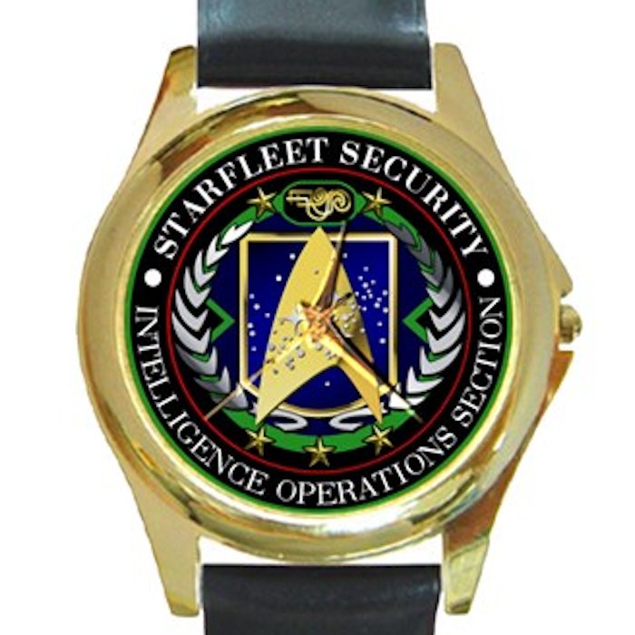 Starfleet Security Intelligence Operations Section Unisex Round Gold ...