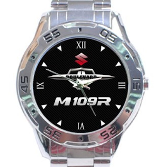 Suzuki M109R Logo Stainless Steel Analogue Watch