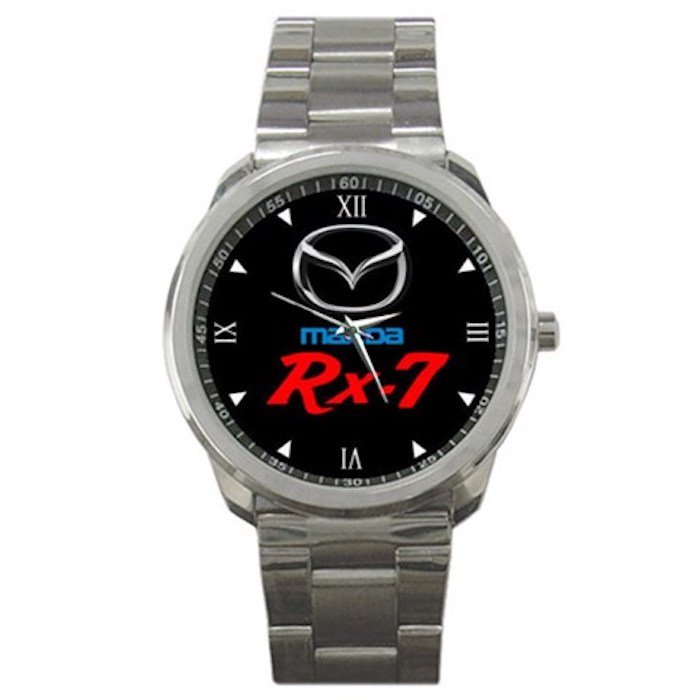 Mazda RX7 Car Logo Unisex Sport Metal Watch