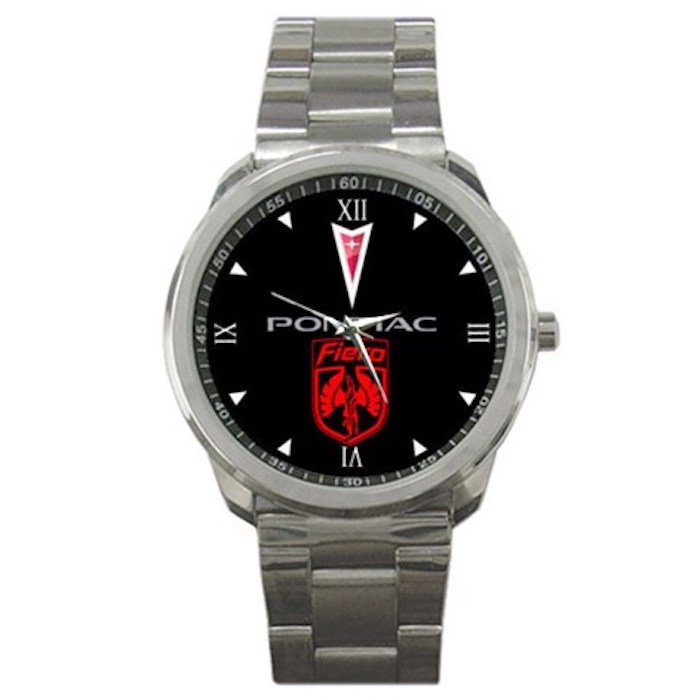 Pontiac Fiero Gt car Logo Unisex Sport Metal Watch