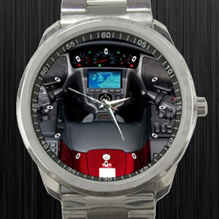 Honda Gold Wing Cockpit Motorcycle Unisex Sport Metal Watch