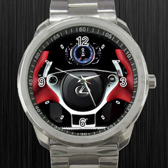 2012 Lexus LFA Steering Wheel Unisex Sport Metal Watch