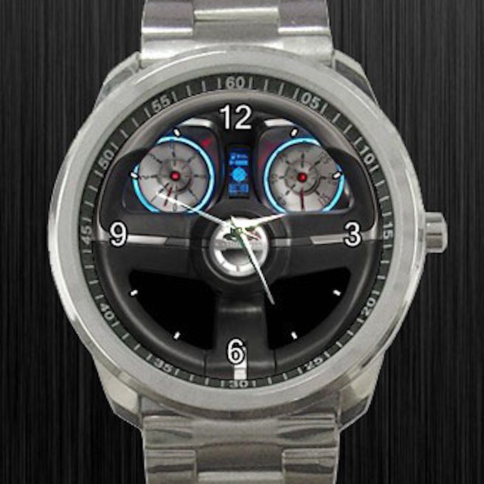 Chevrolet Camaro Steering Wheel Unisex Sport Metal Watch